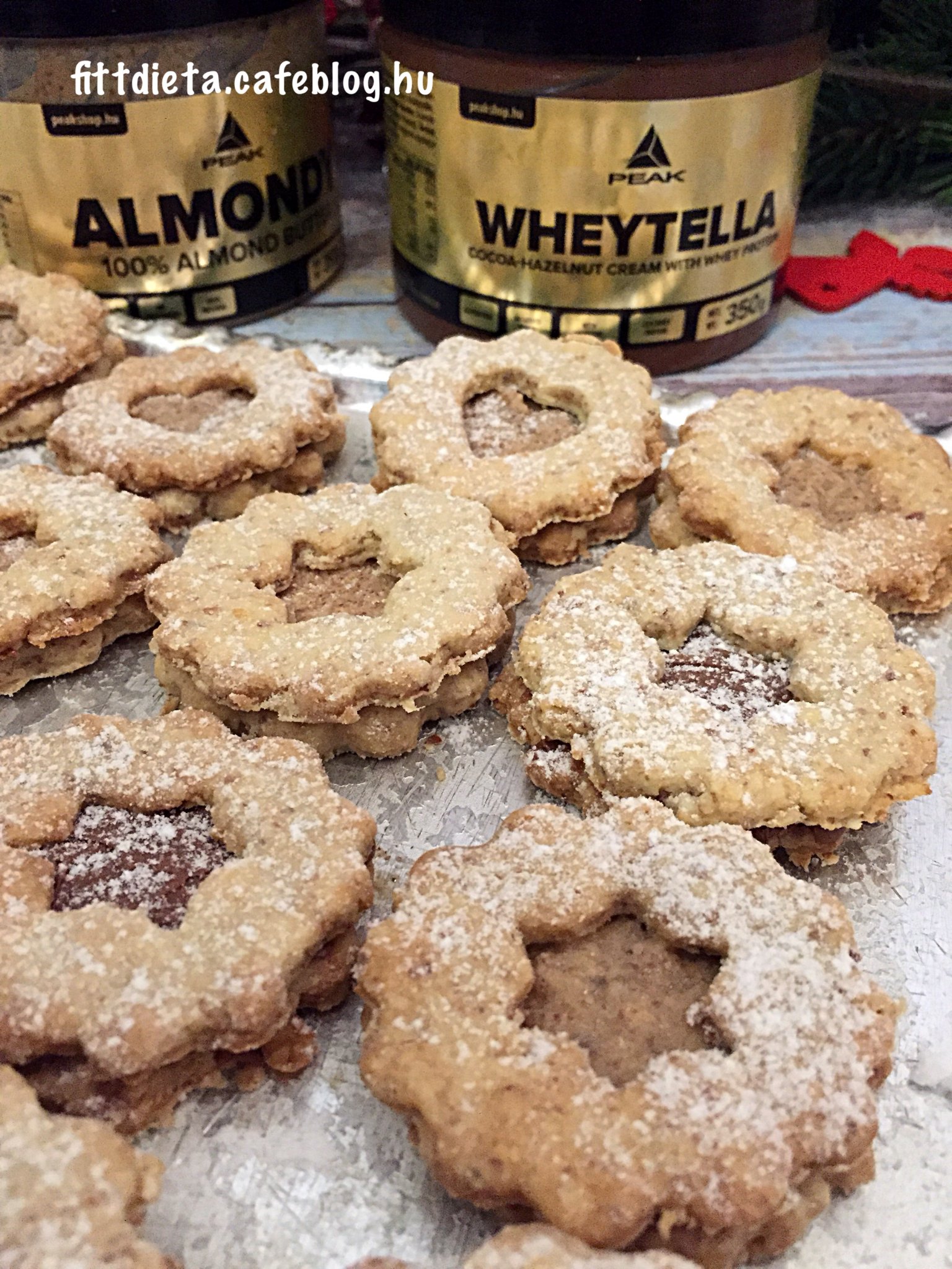 Mandulás lekváros linzer | Fittdiéta